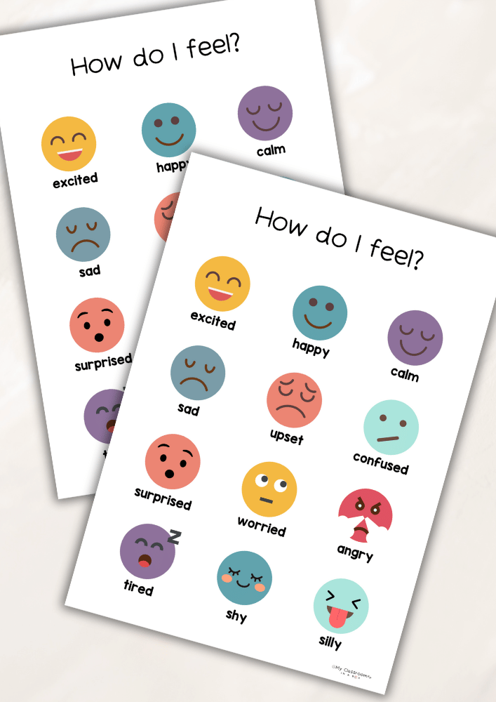 Feelings Chart For Kids Printable - The Cassia Box